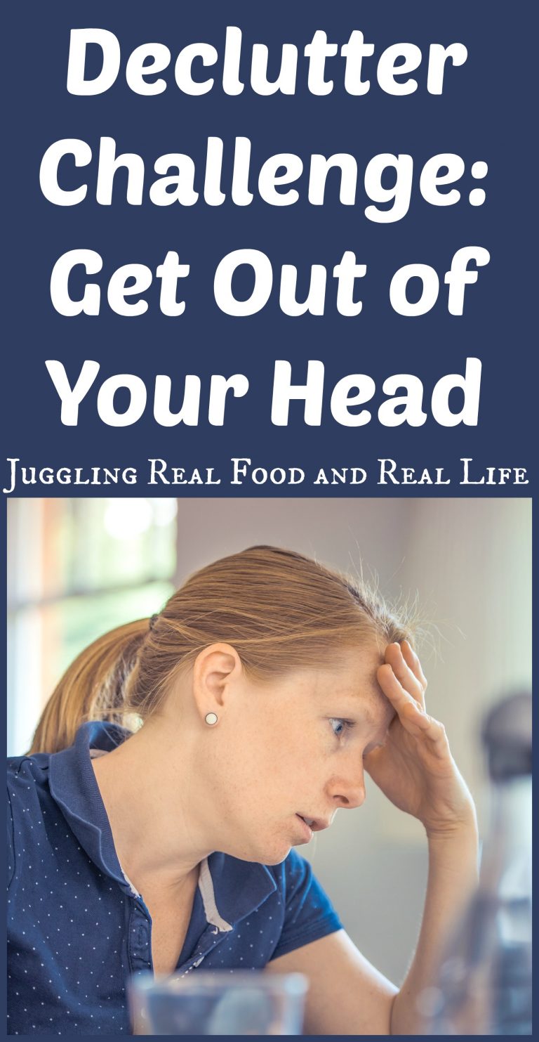 Declutter Challenge: Get Out of Your Head
